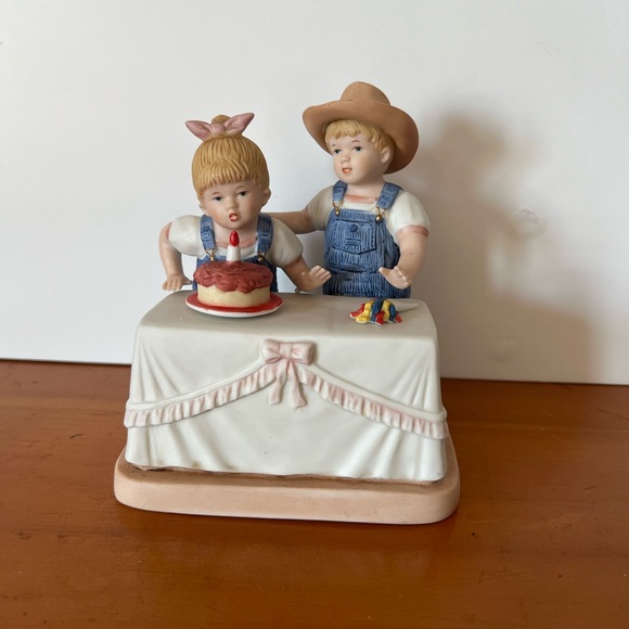 Homco | Accents | Homco Home Interiors Denim Days 985 Happy Birthday ...